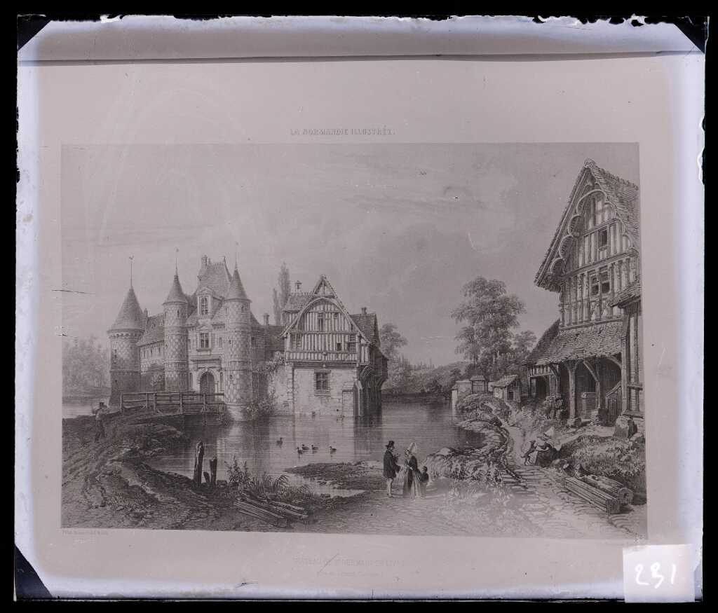 Ressource «Château de Saint-Germain-de-Livet (Calvados), lithogra...
